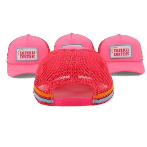 Dink & Drink Pink Foam Snapback Hat – Swinton Pickleball